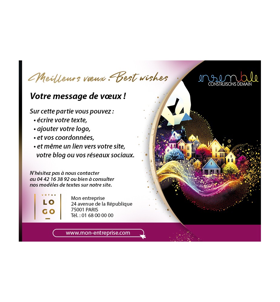Cyberartes de vœux numérique, ecards personnalisables à envoyer par mails